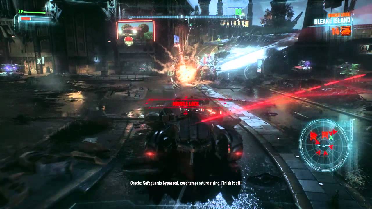 BATMAN™: ARKHAM KNIGHT BATMOBILE BATTLE MODE GAMEPLAY - YouTube