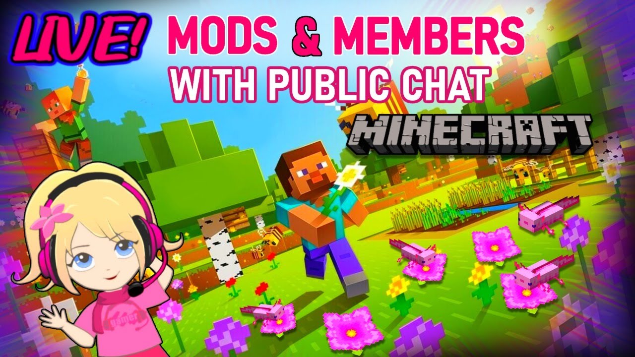 Mods & Members (& vc) Special with Public Chat | Minecraft Realm LIVE ...