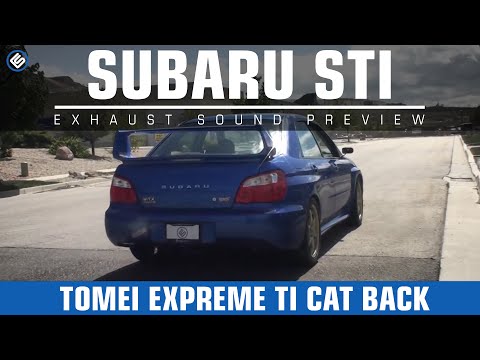 Tomei Expreme Ti Titanium Catback Exhaust 02-07 WRX/STI - Exhaust Video