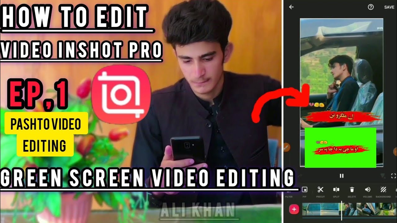 How To edit video inshot pro 📱 green screen video editing - YouTube