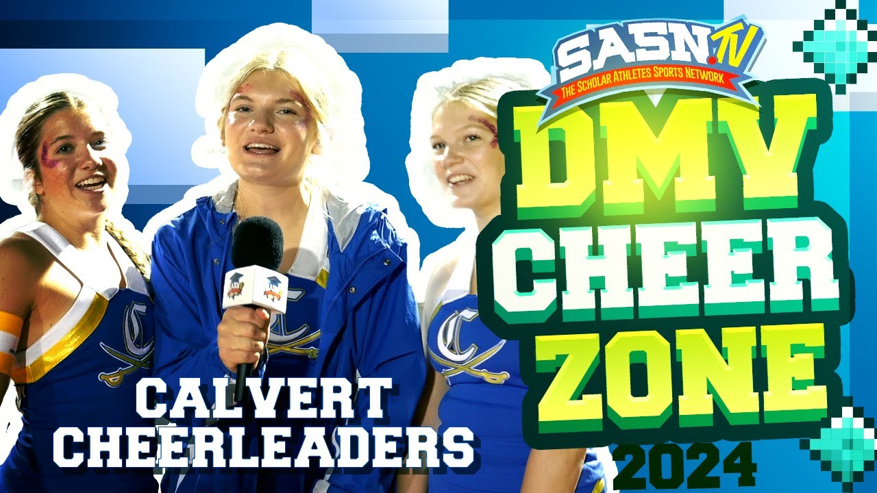 DMV Cheer Zone Interviews Calvert Cavaliers Cheerleaders - YouTube