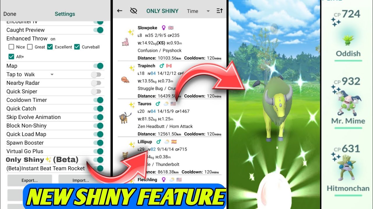 New Shiny Feeds Feature in Pgsharp | *Shiny Pokemon direct* in Feeds ...
