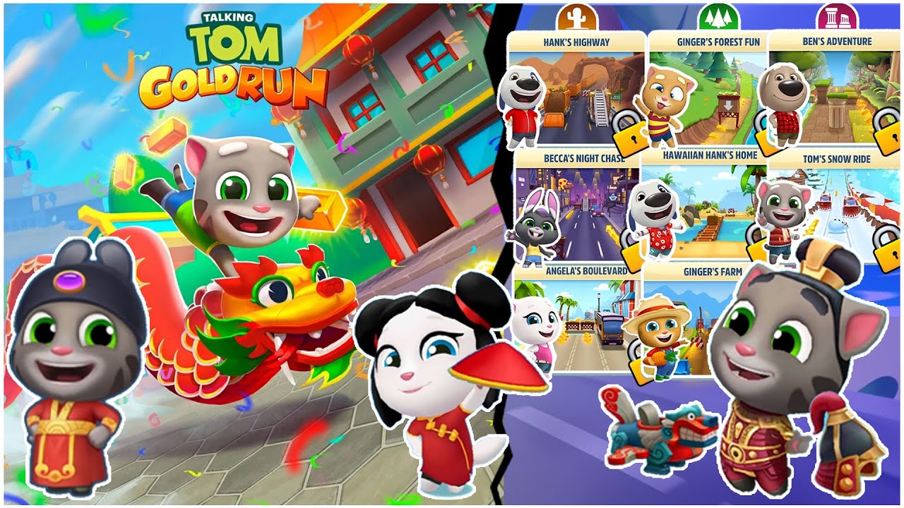 LUCKY ANGELA, GENERAL TOM, FORTUNE TOM UNLOCK ALL MAPS AND START ...