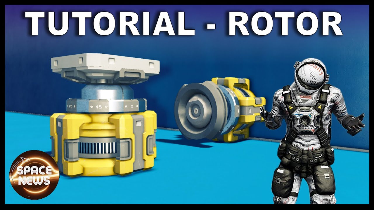Como funciona o ROTOR em Space Engineers - TUTORIAL - YouTube