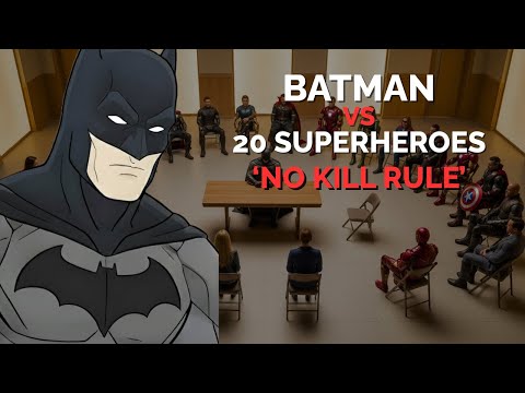 Batman vs 20 Superheroes Debate 'NO KILL RULE' - Jubilee Parody