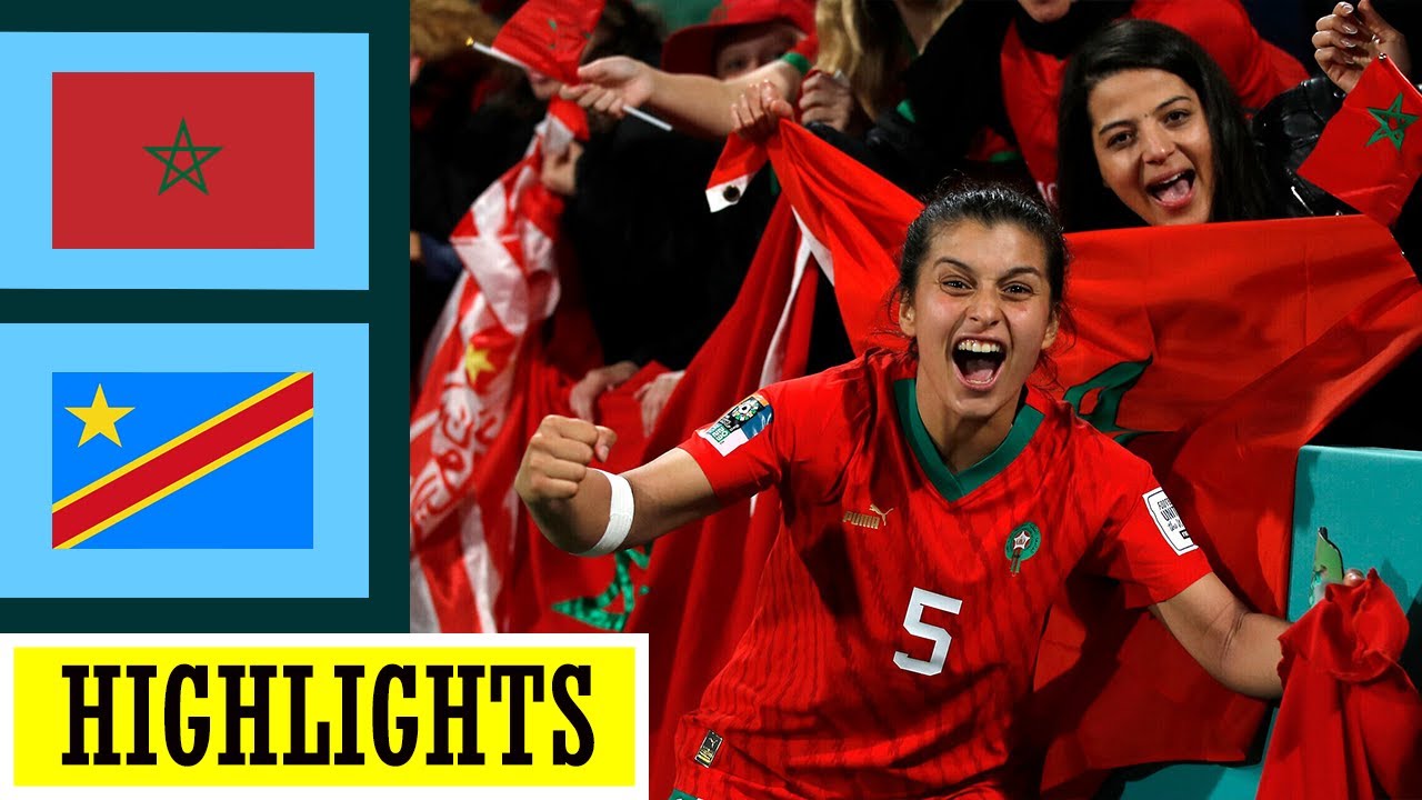Morocco vs D.R. Congo Highlights & All Goals | Women's Africa Cup of ...