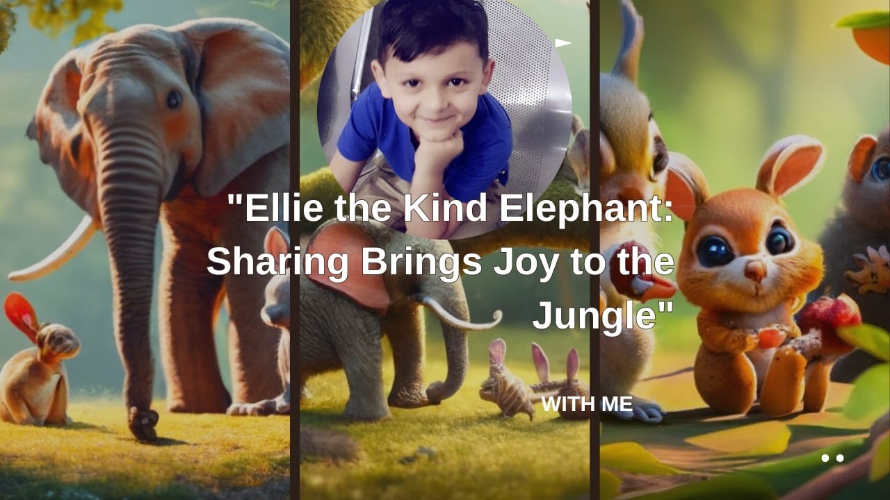 " "Ellie the Kind Elephant: Sharing Brings Joy to the Jungle"| AI ...