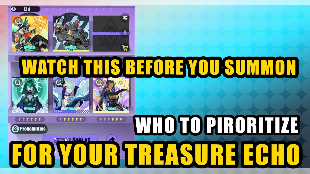 WHO TO SUMMON IN TREASURE ECHO EVENT? | COLLECTION EVENT GUIDES ...