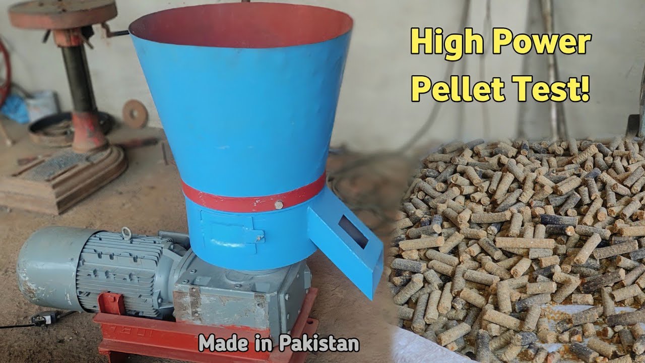 Powerful Pellet Machine Test | High Quality Feed Pellet Making in ...