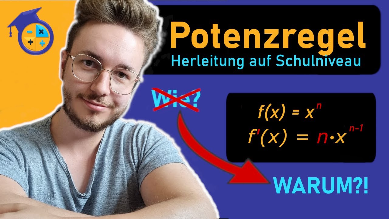 WARUM gilt die Potenzregel beim Ableiten? | Herleitung der Potenzregel ...