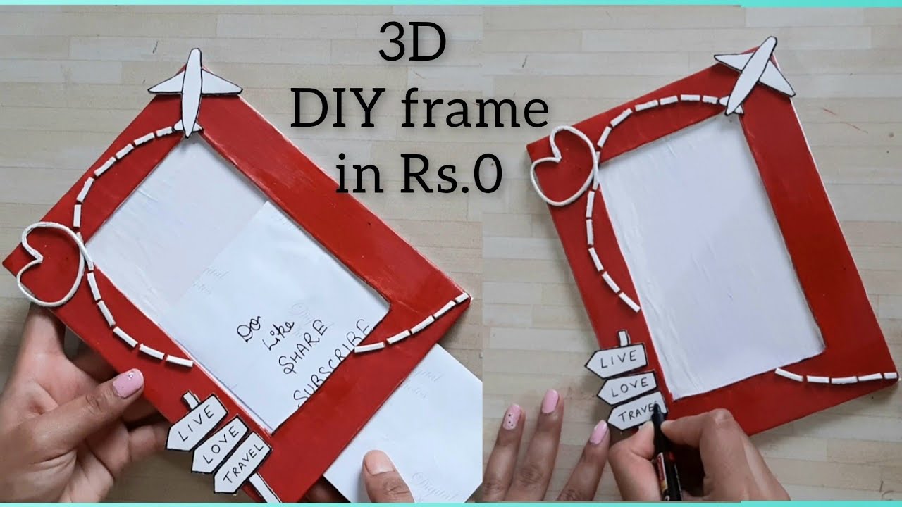 diy photoframe | 3D photoframe | photoframe | ritibhav | Rs.0 diy frame ...