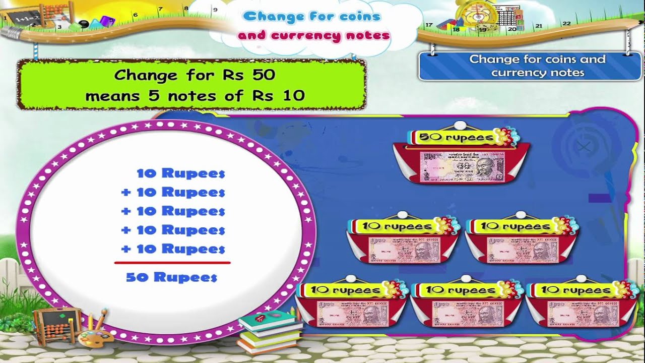 Learn Grade 3 - Maths - Change For Coins and Currency Notes - YouTube