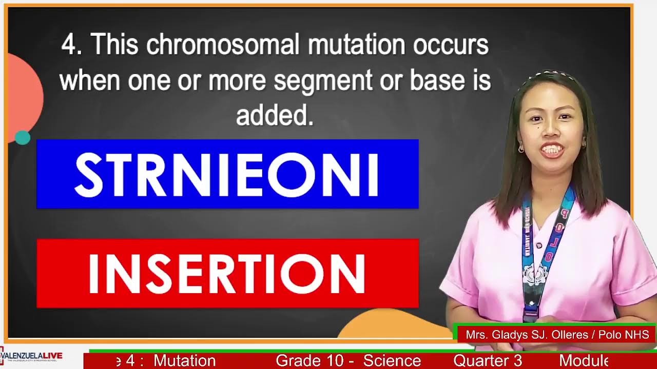 GRADE 10 SCIENCE QUARTER 3 WEEK 4 | DNA & RNA | MUTATION - YouTube