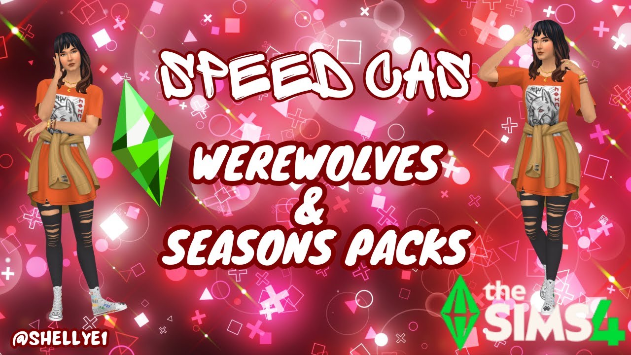 🐺Sims 4 Speed CAS: SPIN THE WHEEL Werewolf and Seasons Packs!🐺 - YouTube