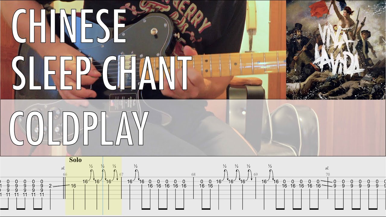 Chinese Sleep Chant Coldplay Cover • Guitar Tab • Tutorial • Lesson ...