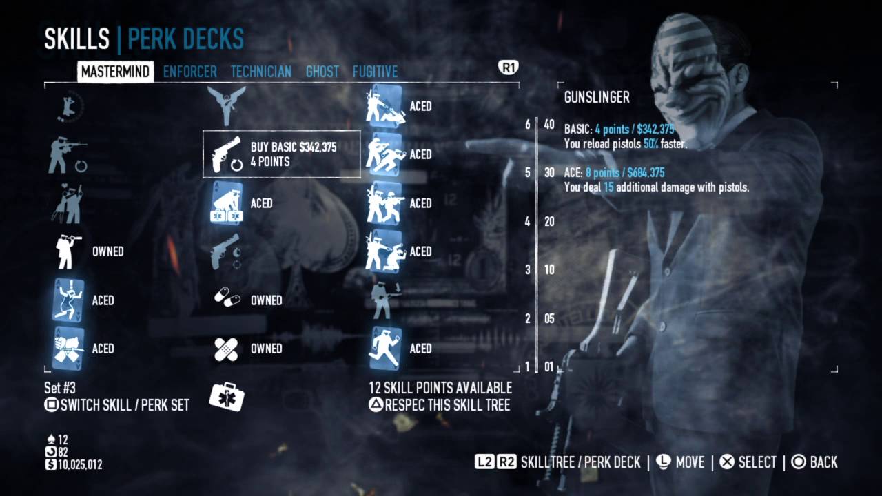 PAYDAY 2: CRIMEWAVE EDITION: How to build a good Mastermind Skill Set ...