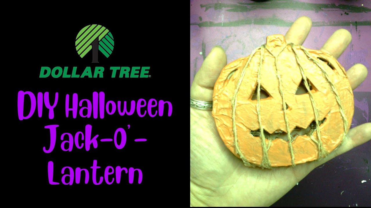 DIY Dollar Tree Halloween 3D Textured Jack-O'-Lantern Decor - YouTube