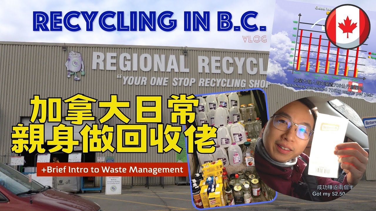 【加拿大】親身做回收佬 Recycling in BC｜Waste Management｜Return-it｜Canadians ...