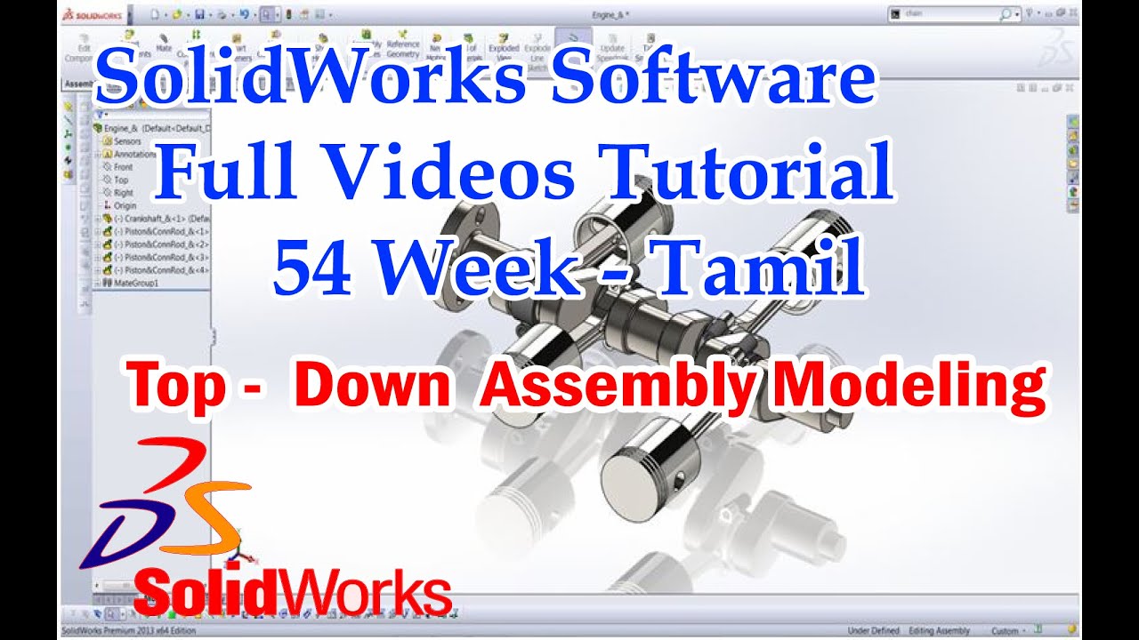 Solidworks Top Down Assembly Modeling - Tamil - YouTube