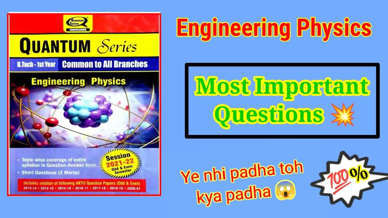 Engineering physics aktu most important questions| physics aktu ...