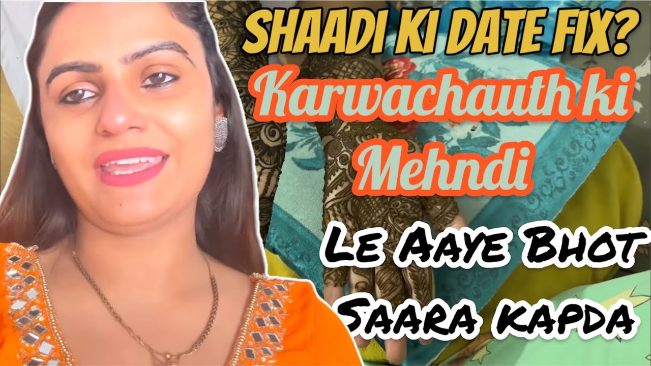 Shaadi Ki Date Fix 👑| Karwachauth Ki Mehndi🤩 | Renurahul🧿 - YouTube