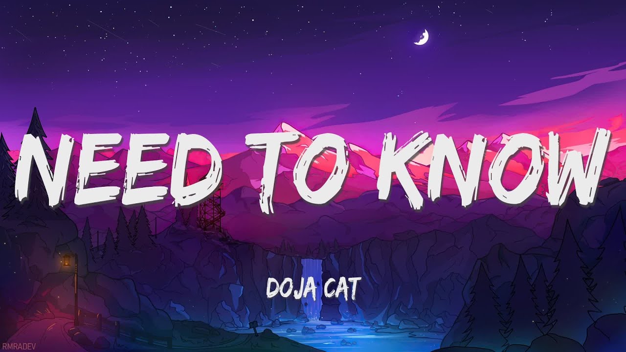 Doja Cat - Need To Know (Lyrics) - YouTube
