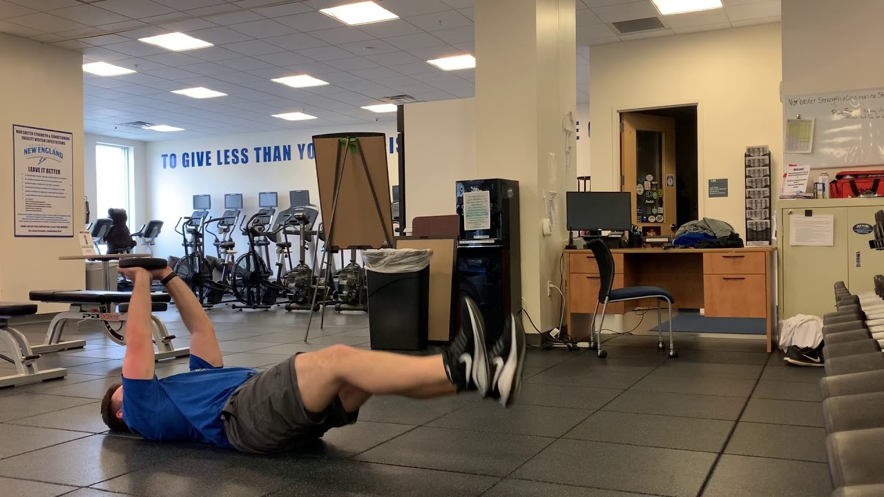 Double Leg Lower w: Weight - YouTube