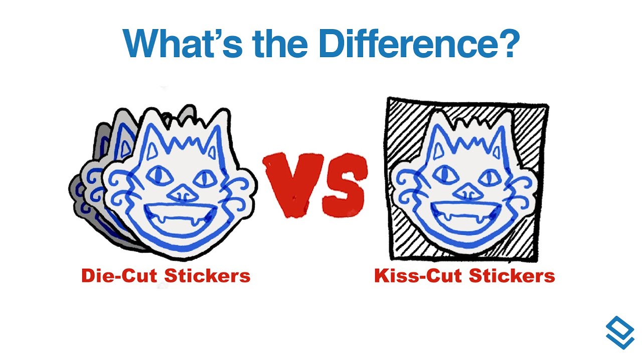 Die-Cut VS Kiss-Cut Stickers, EXPLAINED | OnlineLabels - YouTube