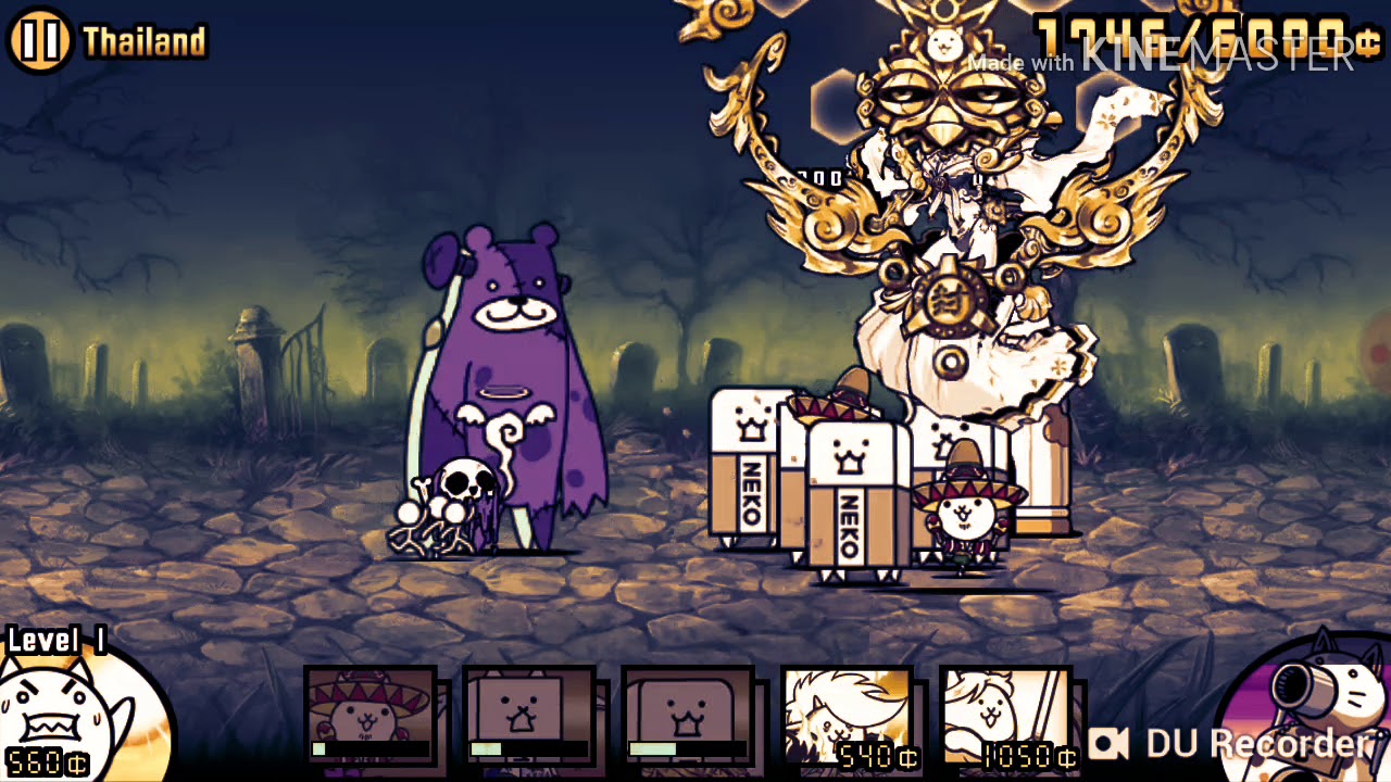 The Battle Cats: Ectoweight Cat True Form! - YouTube