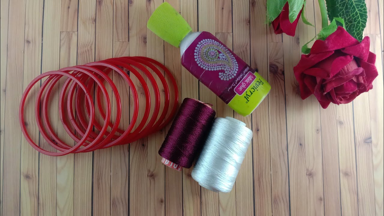 Super Easy DIY Bangles Set | Wine Colour Bangles Set | New Designs ...