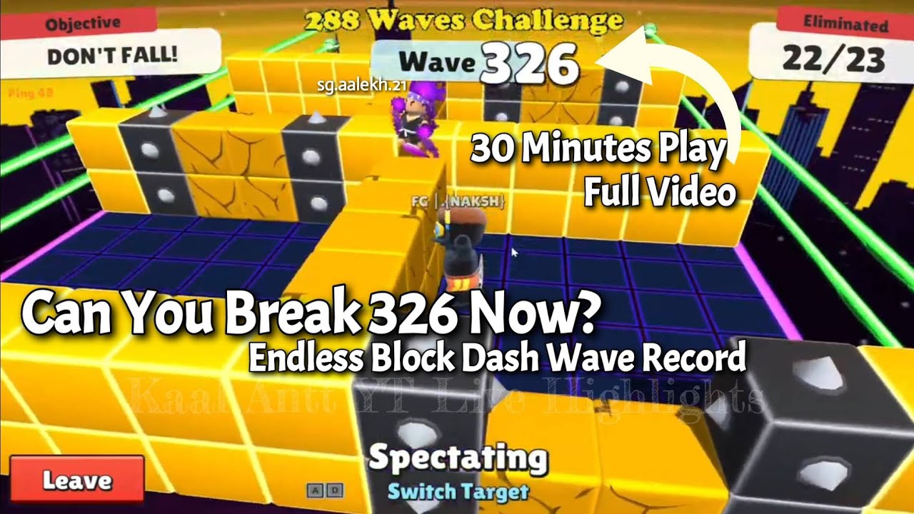 326 Waves Record 30 Minutes Play Full Video | World highest record ...