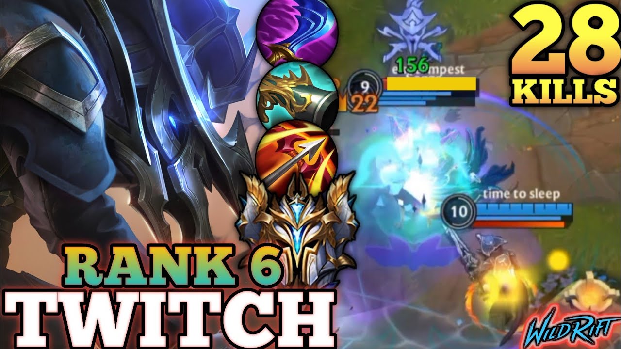 TWITCH CRAZY 28 KILLS! OVERPOWER META MVP BUILD - TOP 6 GLOBAL TWITCH ...