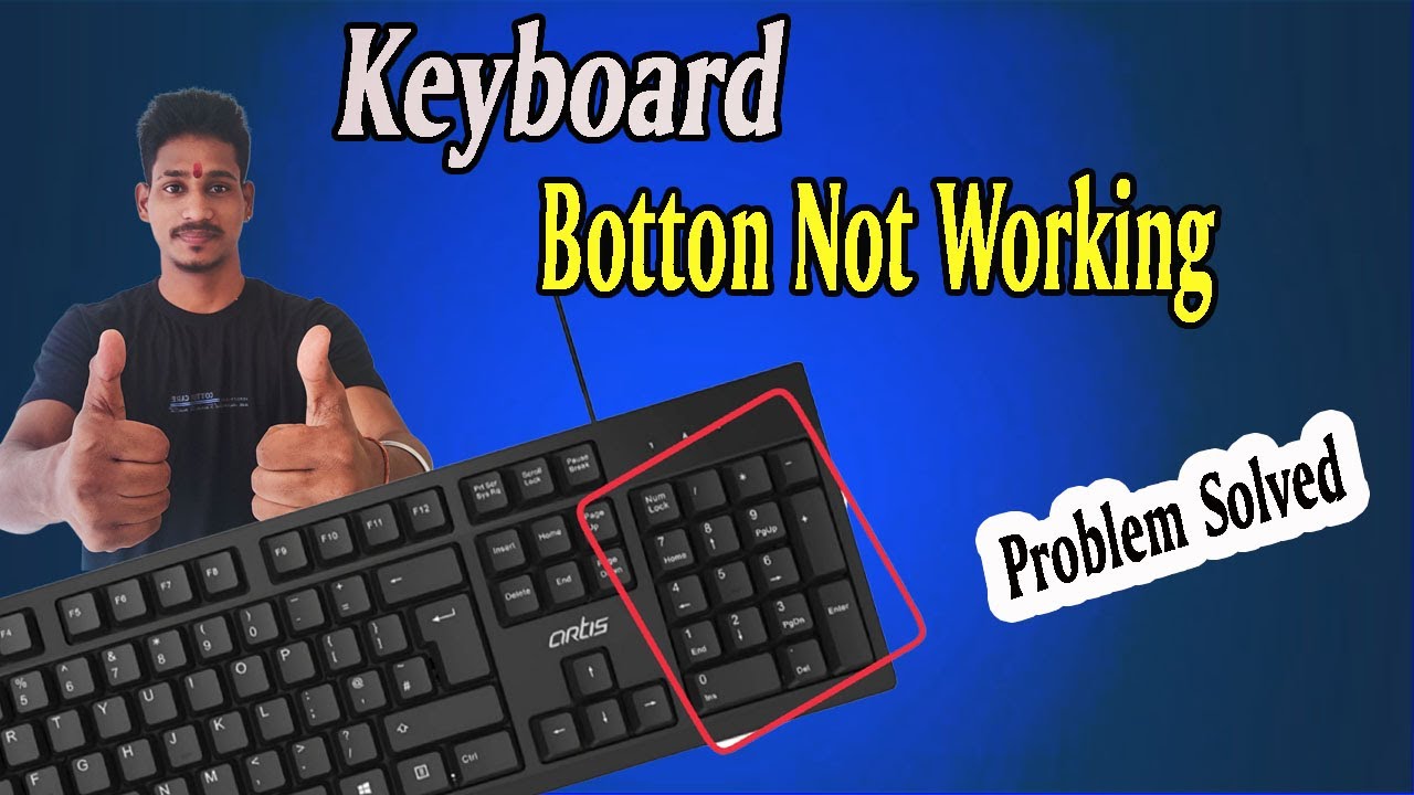 How To Fix Keyboard Keys Not Working How To Solve Keyboard Buttons Not Working Youtube