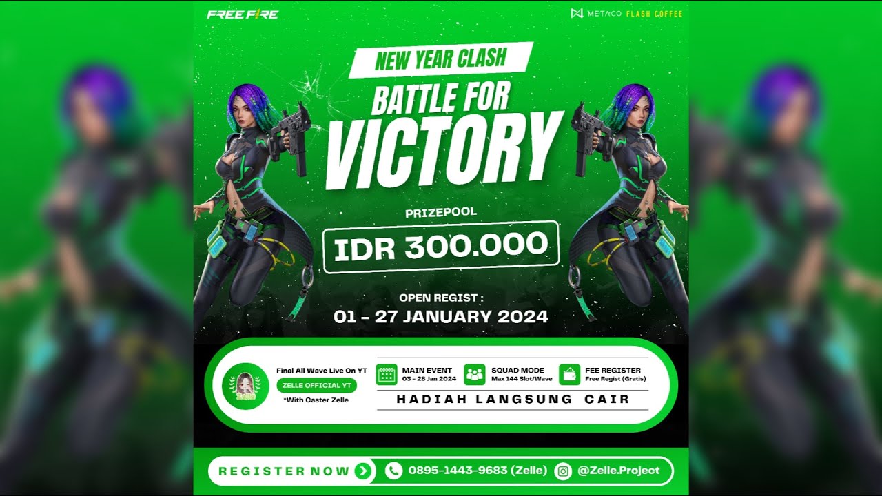🔴 [LIVE] FINAL WAVE 4 NEW YEAR CLASH : BATTLE FOR VICTORY - FREE FIRE ...