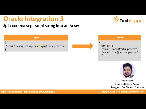 Split comma separated string into an Array | Oracle Integration