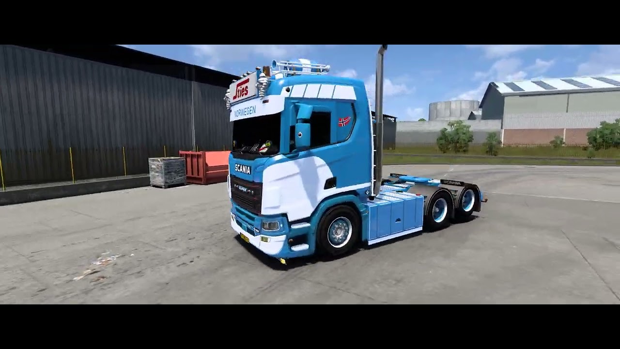 ETS2 [1.35x] V8 sound Scania Next Gen old school and voice navigation ...