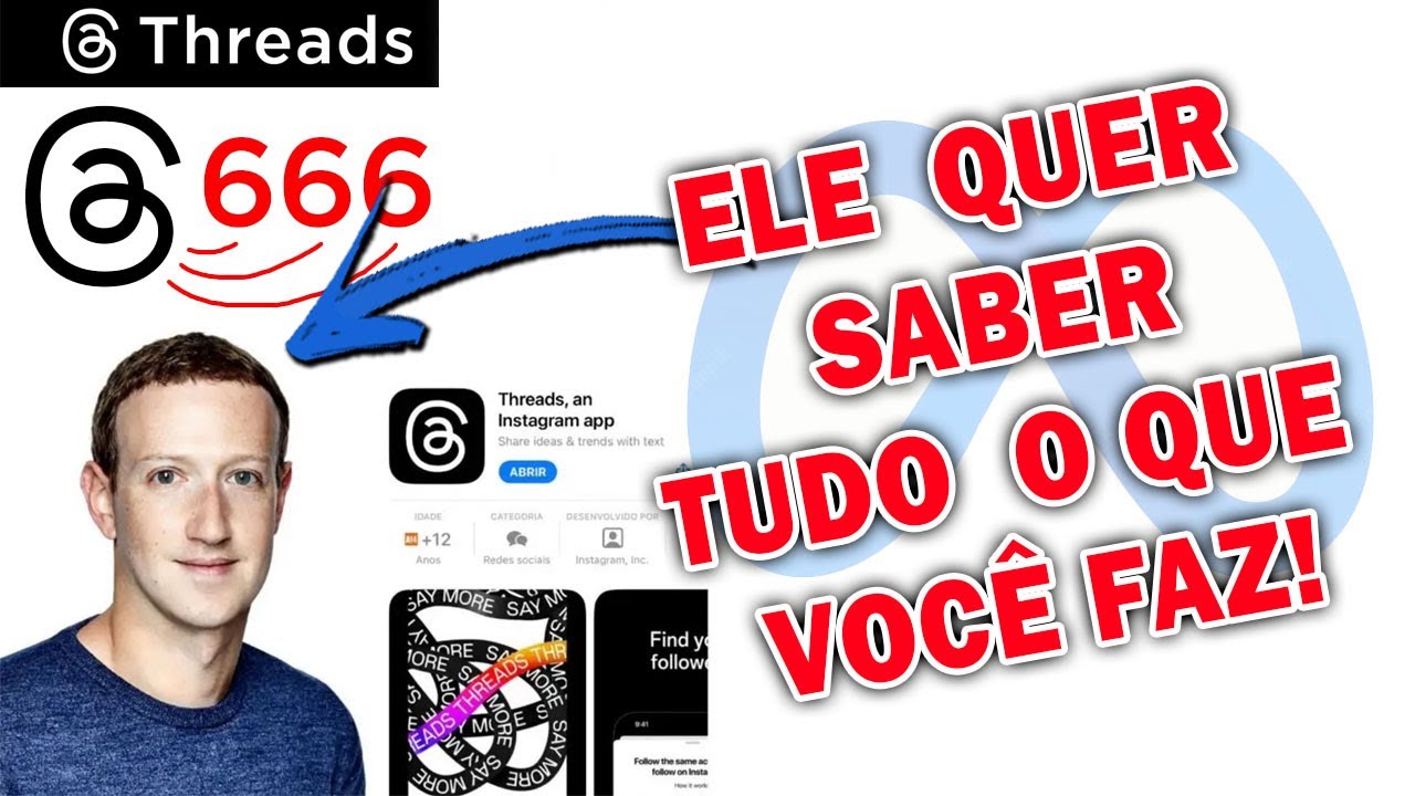 ⚠️ A NOVA REDE SOCIAL THREADS POSSUI A MARCA DA BESTA? (666) ASSISTA ...