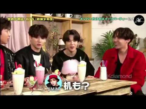 BTS interview while eating sweets having sweets party in Japan Eng Es ...