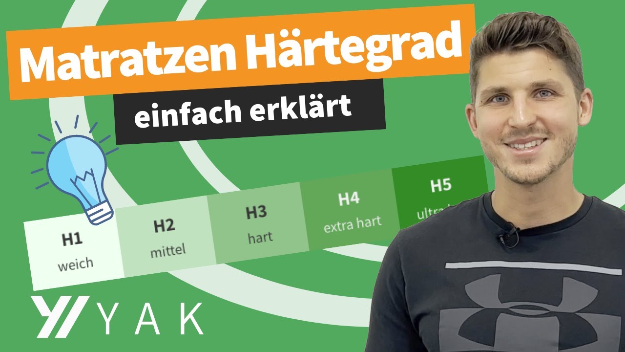 Welcher Matratzen Härtegrad ist für Dich geeignet? (H1, H2, H3, H4, H5 ...