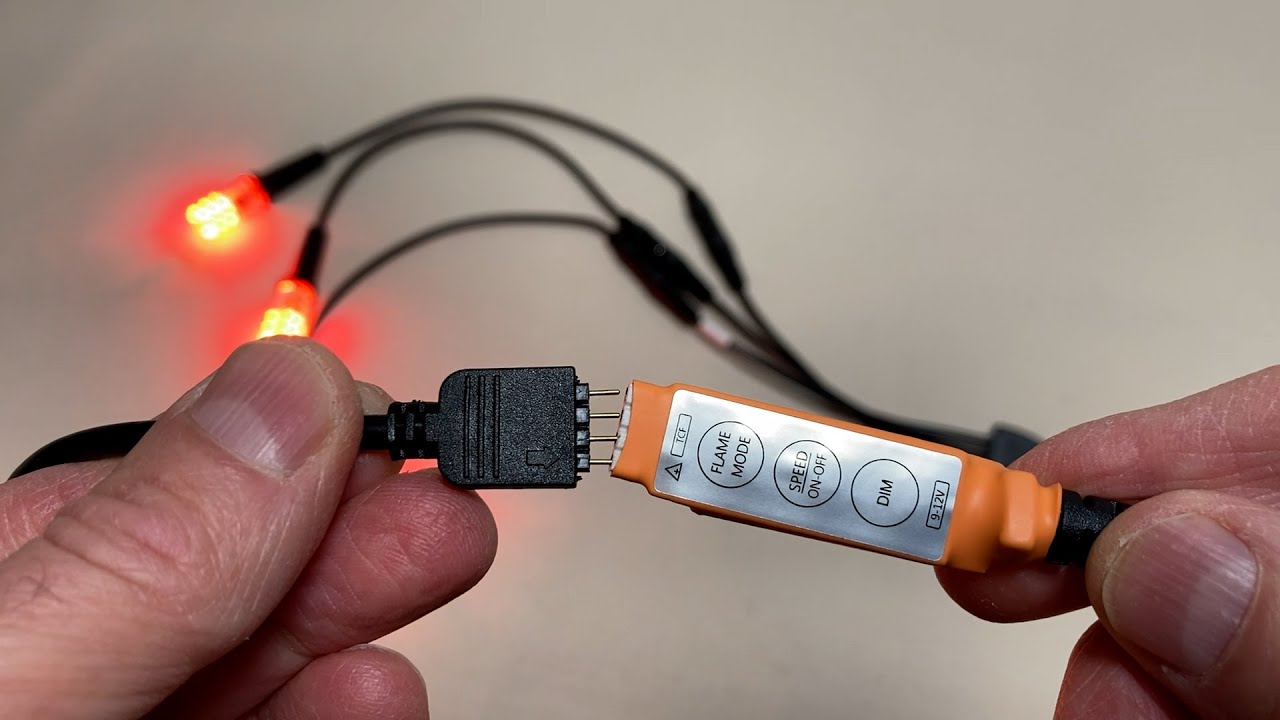 Flame Flicker Led Lighting Controller Three Outputs for Special Effects ...