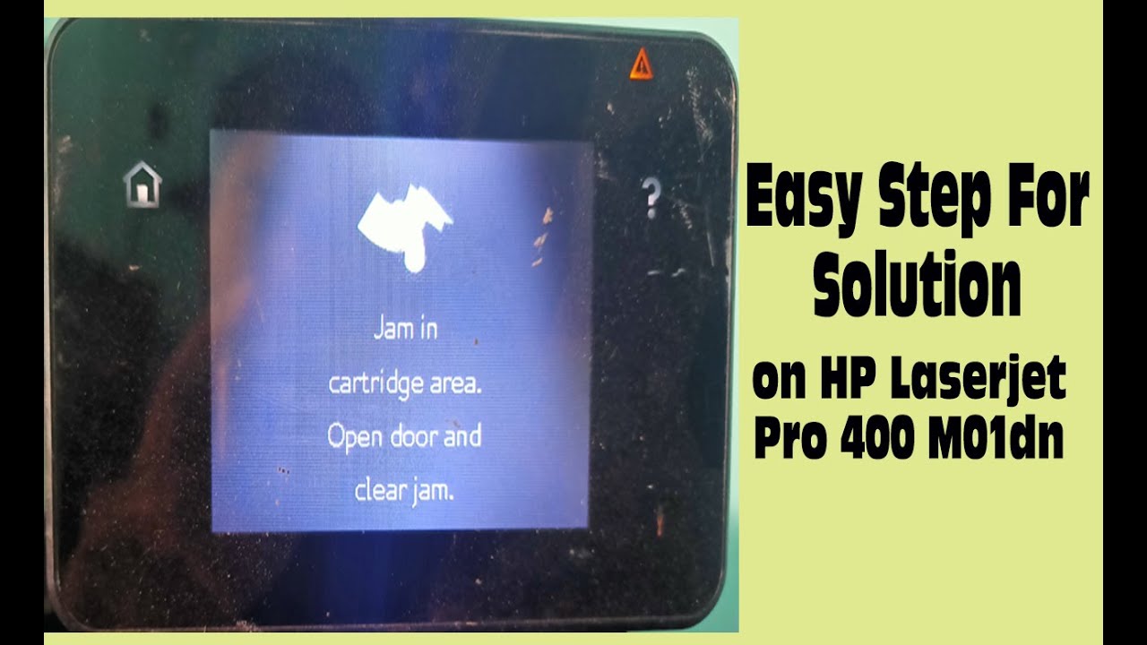 Jam In Cartridge Area Open Door And Clear Jam on HP Laserjet Pro 400 jam-in-cartridge-area-open-door-and-clear-jam-on-hp-laserjet-pro-400