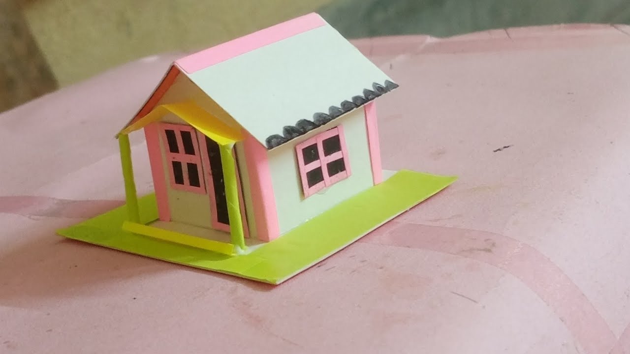 How To Make A Beautiful House With weastpaper/ paper House/ DIY House ...