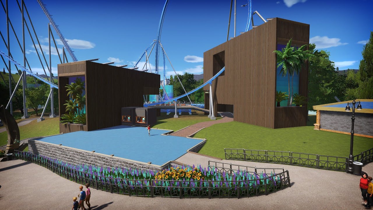 Building a Modern Coaster Station - Planet Coaster - YouTube