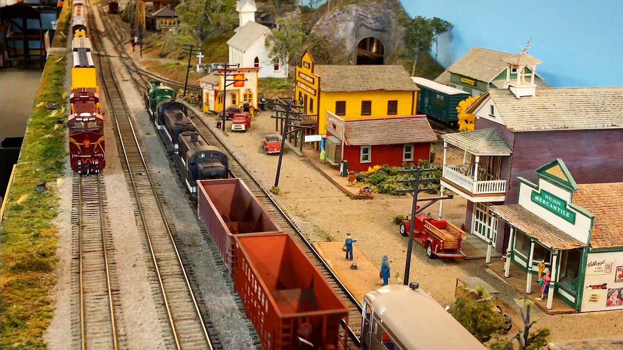 Beautiful private model railroad layout in ho scale 4k uhd