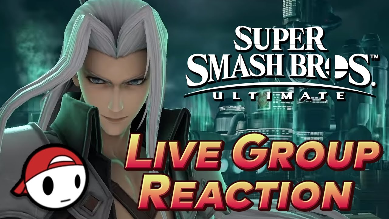 Visibly Shook Here | Live Group Reaction to Sephiroth in Smash Ultimate ...