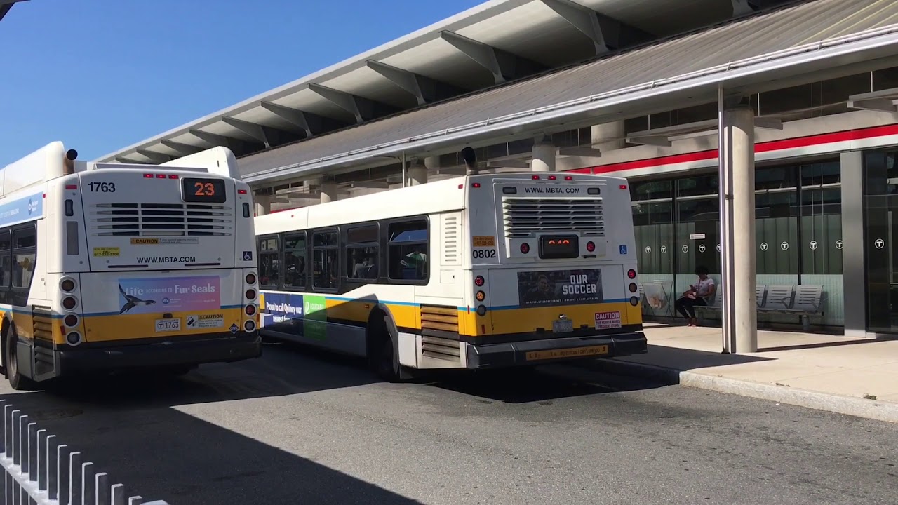 MBTA Bus and Train action - YouTube