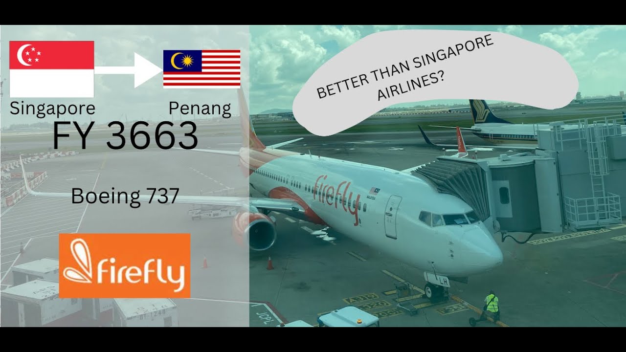Firefly airlines singapore to penang trip report - YouTube