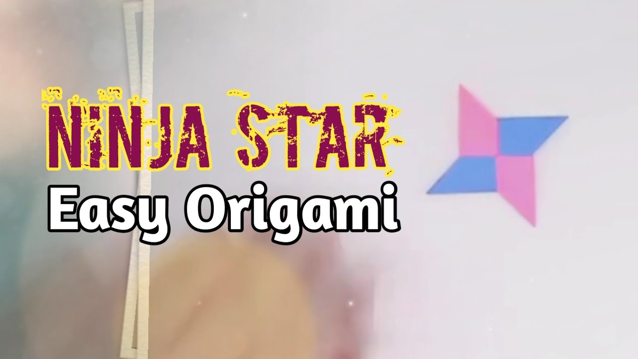 DIY Ninja Star Easy Origami Kids #origami - YouTube