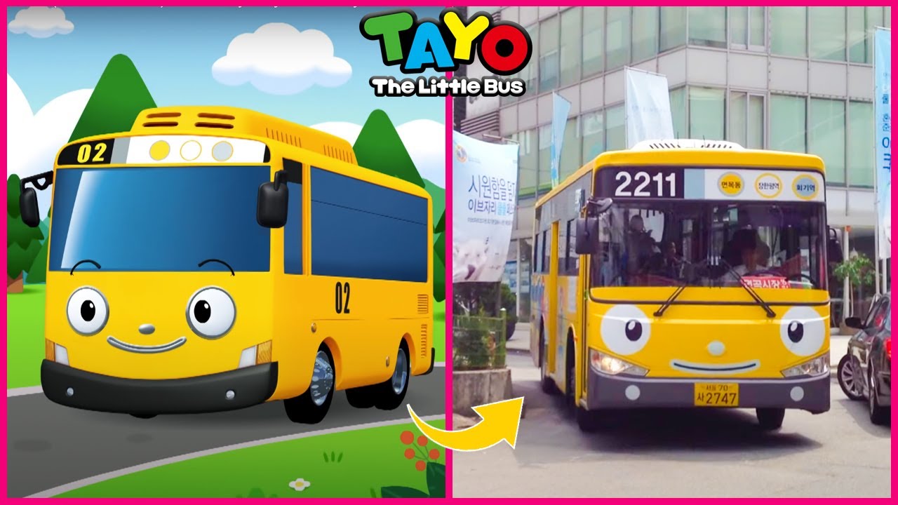 Tayo The Little Bus Characters In Real Life - YouTube