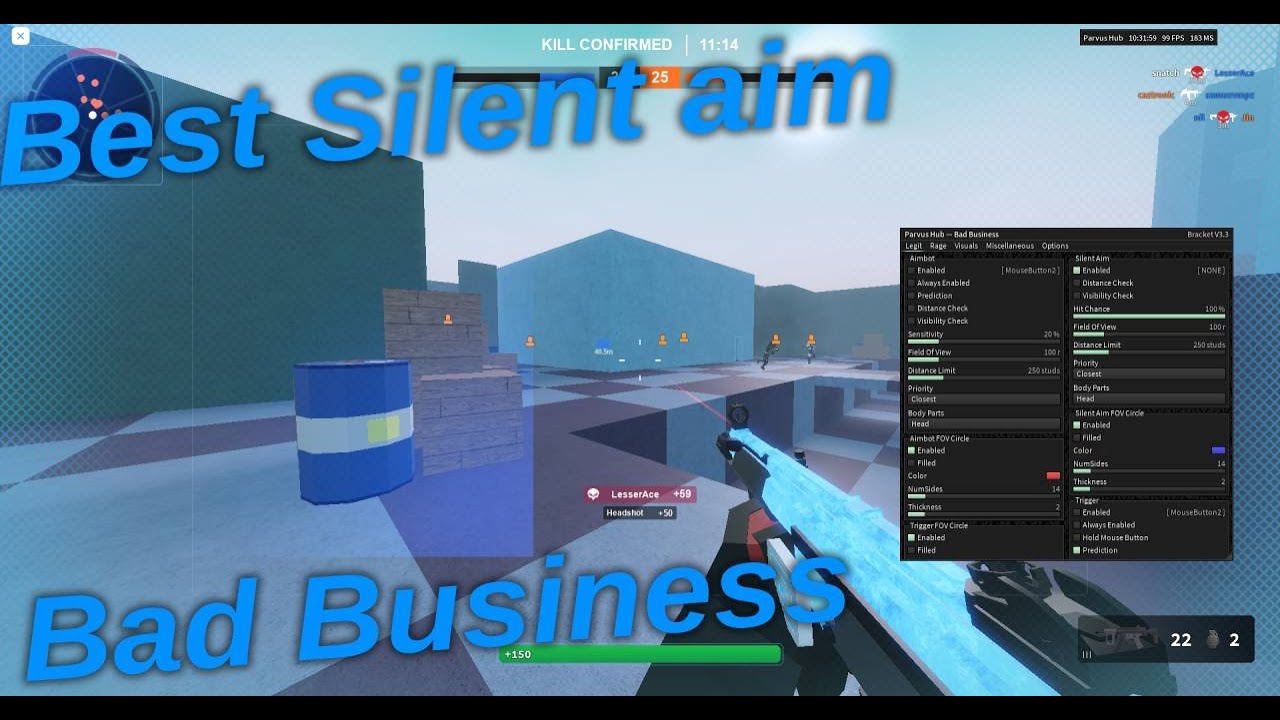 [NEW] Bad Business Script Best silent aim (Parvus Hub) Pastebin 2023 ...